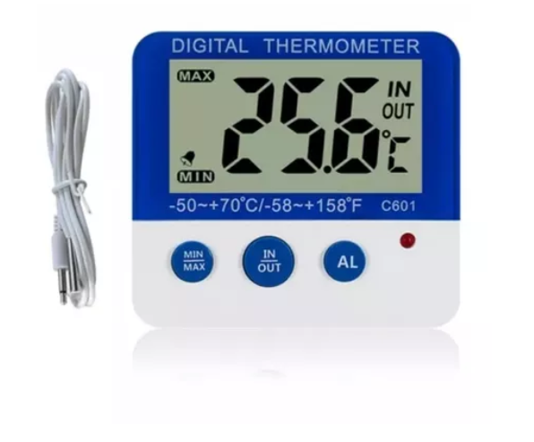 Termómetro Nevera Digital Imán Refrigeración In/out Alarma (C601) – Hellara.com SAS
